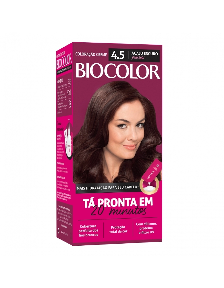 Tintura/Coloração Biocolor Mini Kit Acaju Escuro Poderoso 4.5