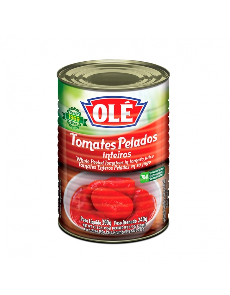 Tomates Pelados Inteiros em Lata Olé 240g