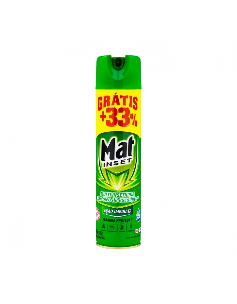 Mat Inset Aerossol Multi Eucalipto 360ml Grátis 33%